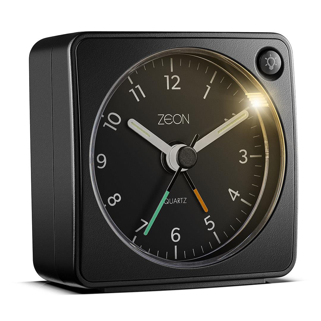 Zeon Travel Analogue Alarm Clock - Black – Zeon Ltd - EU